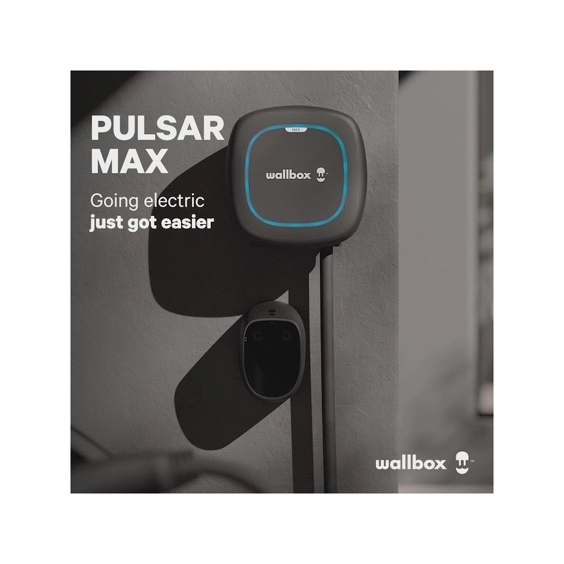 Wallbox Pulsar Max OCPP 7.4 Cable 5m Black - Wsolar